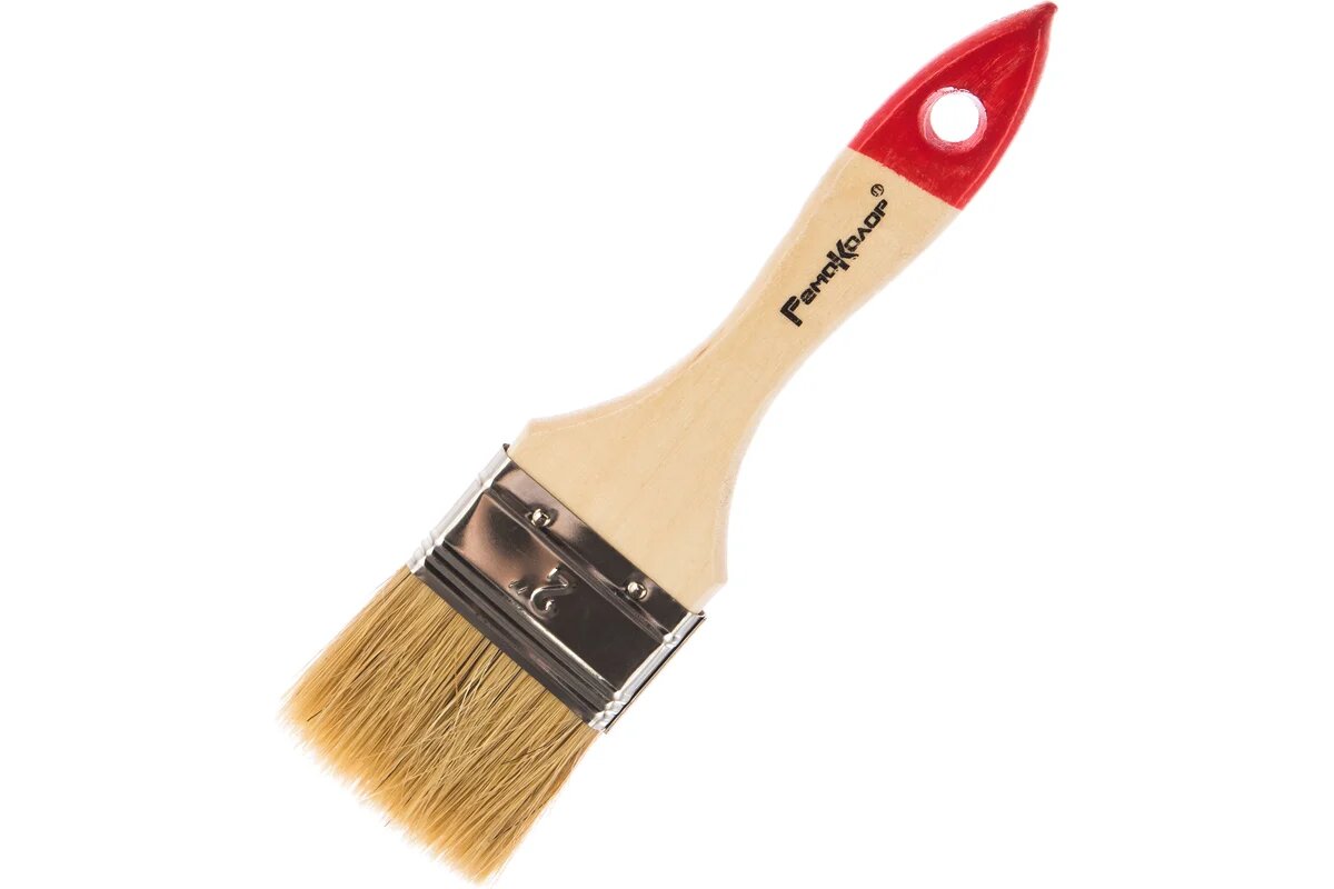 РемоКолор кисть флейцевая Стандарт 2 шт окрашивания акриловых и эмалевых покрытий