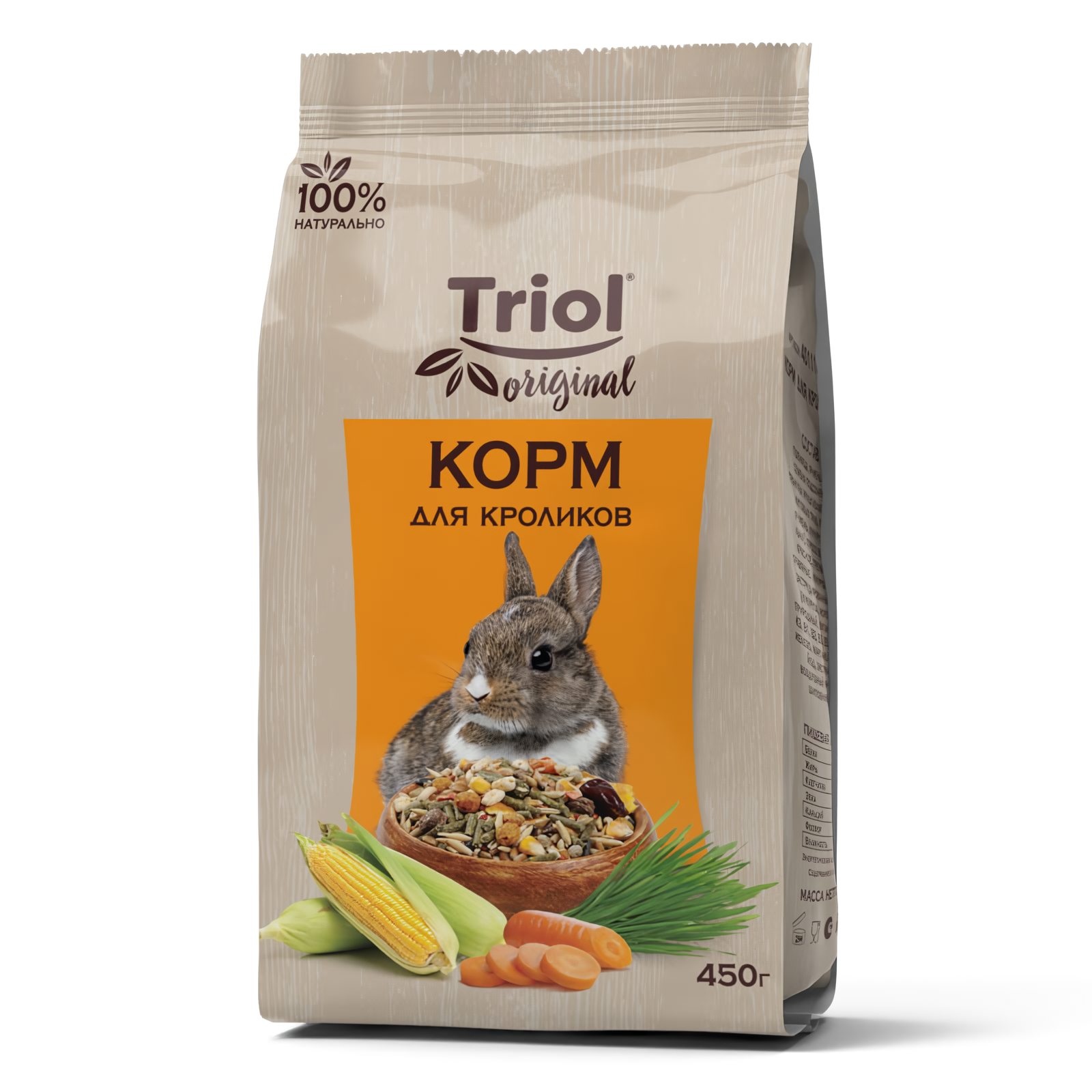 Корм Triol ORIGINAL полнорационный для декоративных кроликов (450 г)