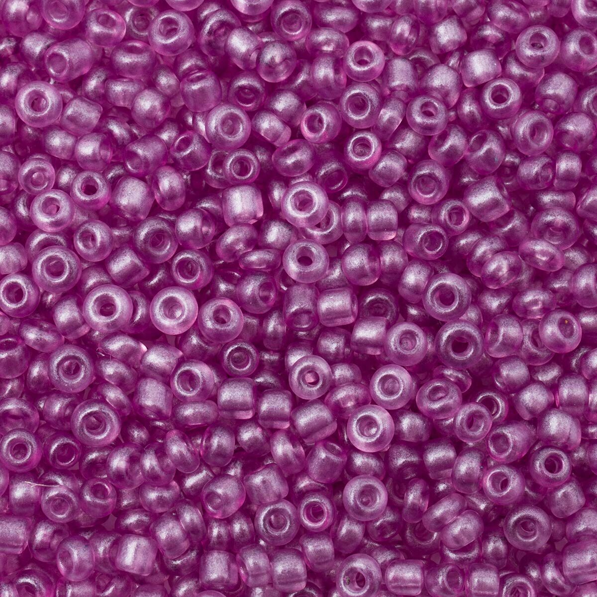 Бисер Astra&Craft стекло, №11/0, цвет 906-О сиреневый, прозрачный, 10 упаковок по 20 г