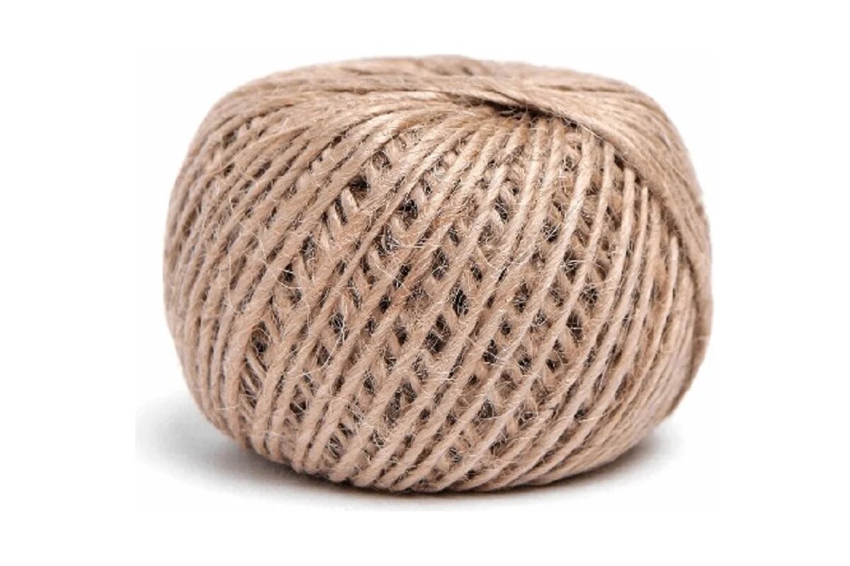 MasterProf шпагат для подвязки растений джут 50 м, диаметр нити 2 мм, ДС.070763