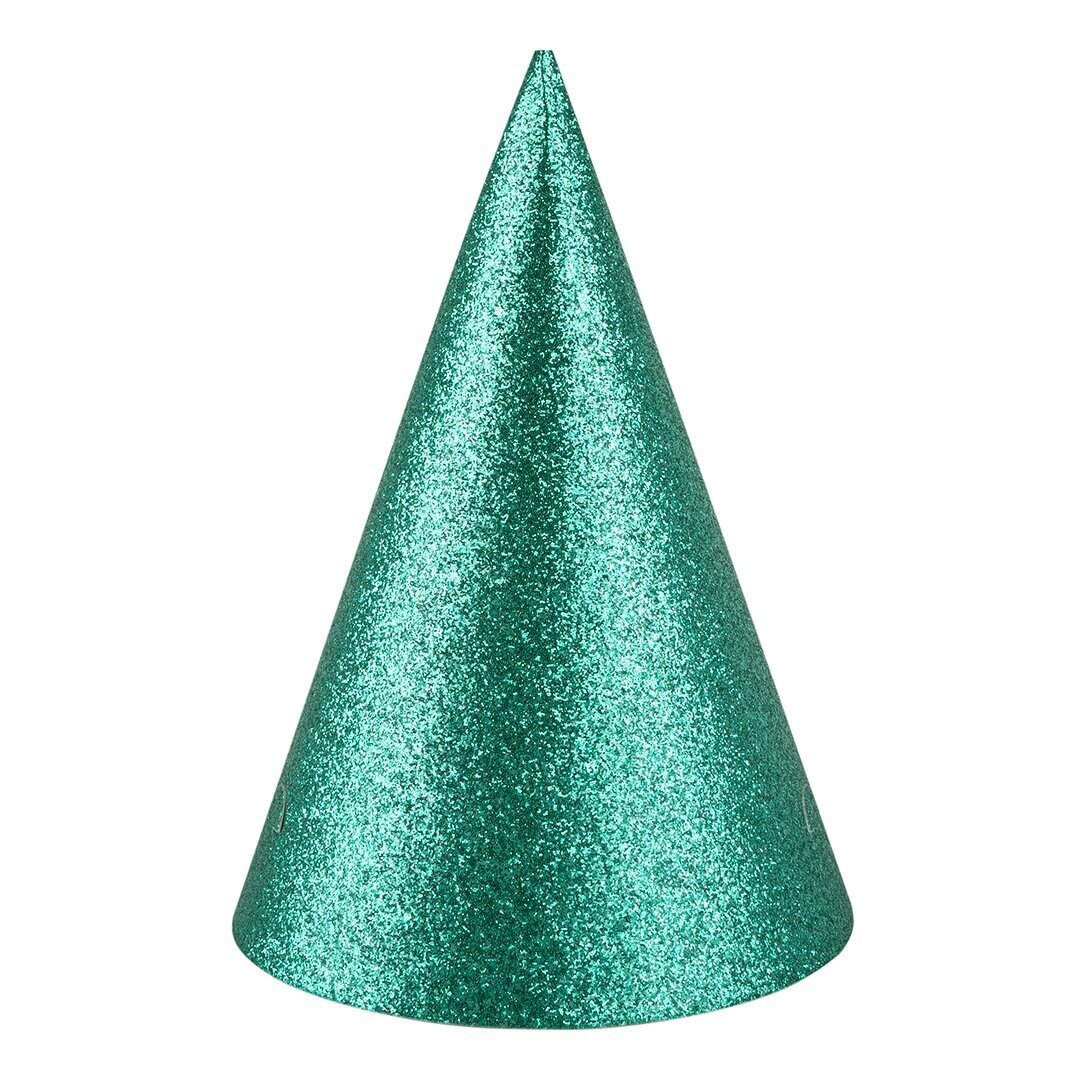 Колпаки, Тиффани, с блестками, 16 см, 6 шт.