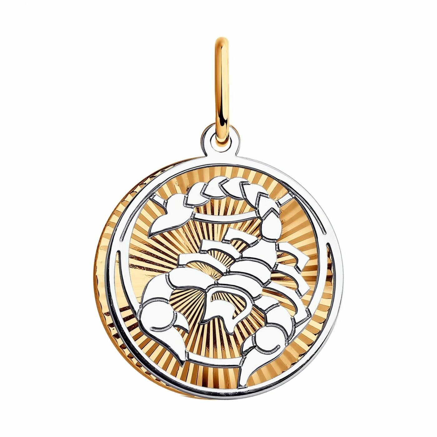 Подвеска, красное золото, 585 проба