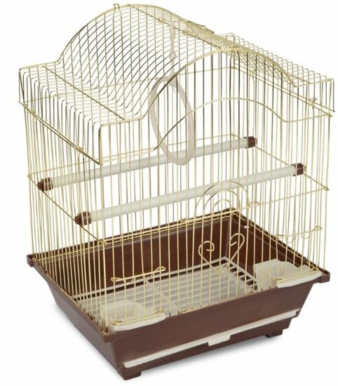 Triol Клетка 2113G для птиц, золото, 30*23*39см 0.8 кг