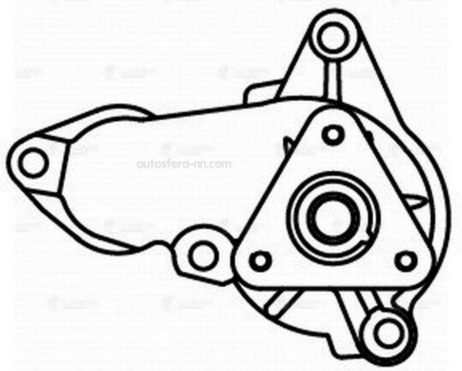 LUZAR LWP0810 Насос водяной KIA SOUL 08-/CEED 07- 1.6D D4FB