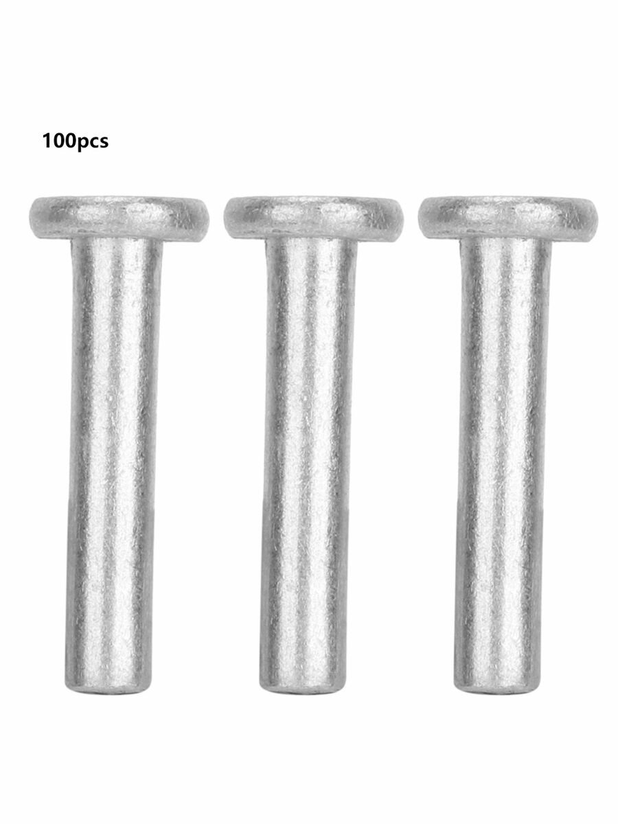 Алюминиевые заклепки с плоской головкой М4 100 шт.