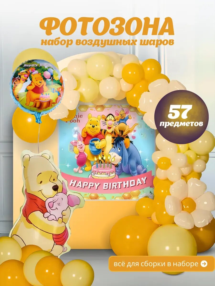 Воздушные шары на День рождения Фотозона