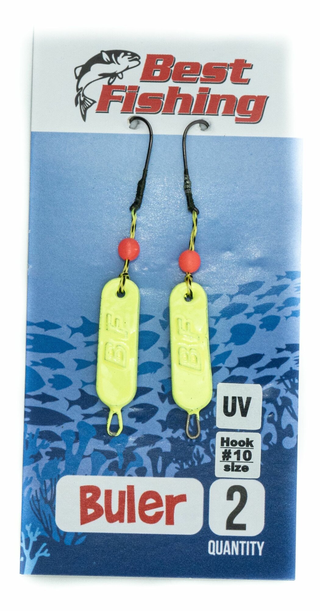 Булеры рыболовные Best Fishing Neon, #10, 4 гр, цвет лимонный UV