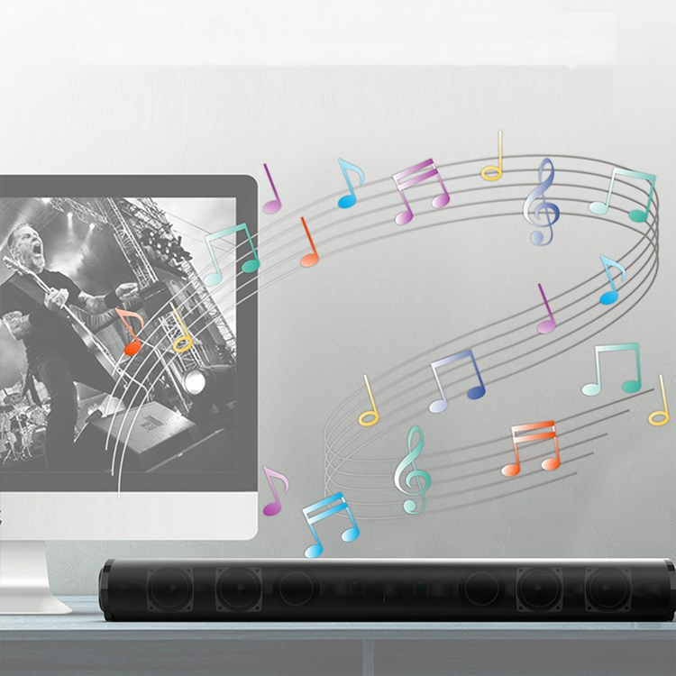 Саундбар с Bluetooth и USB для телевизора и компьютера, AUX/RCA/TF, объёмный звук, колонки для ТВ
