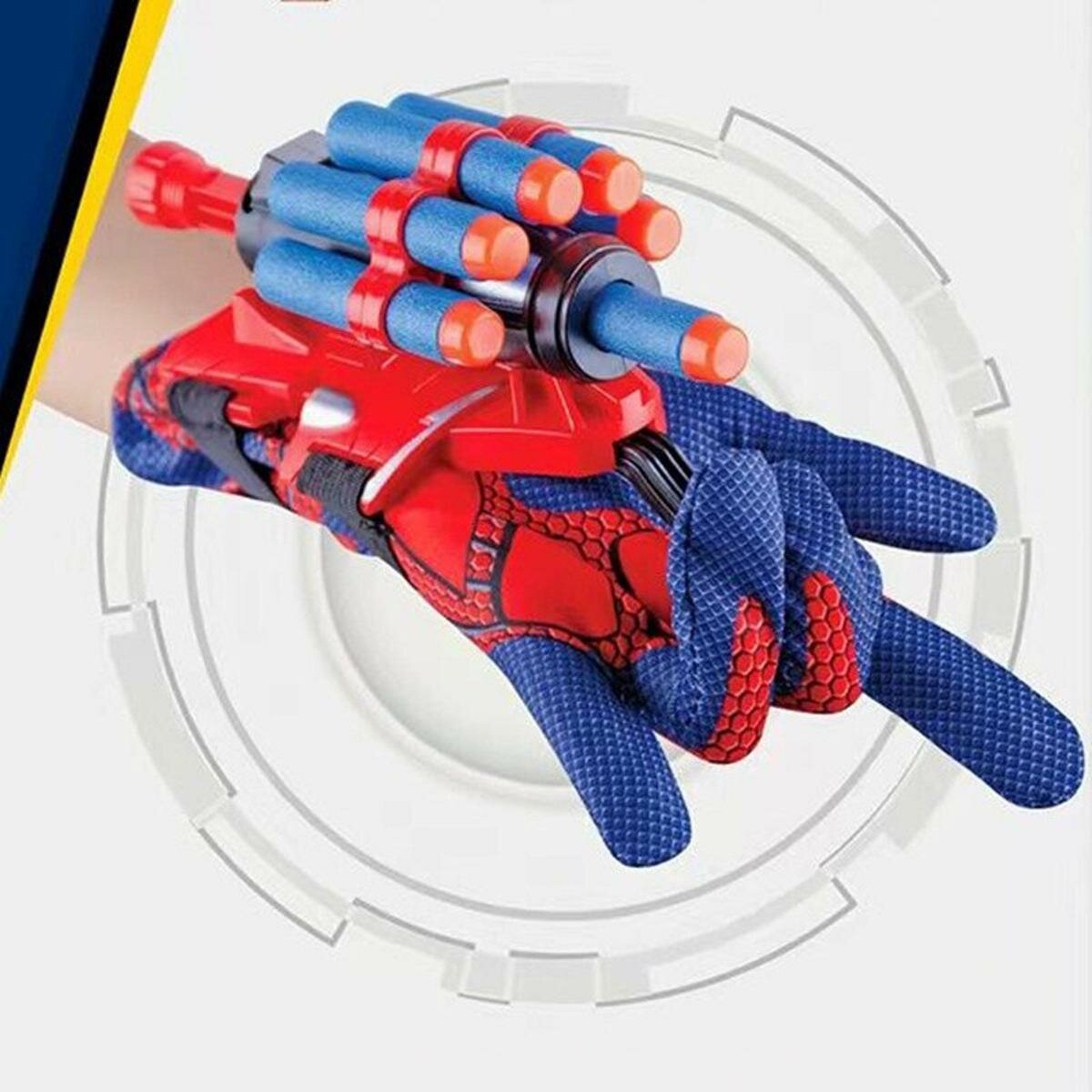 2022 Marvel Spiderman Toys the Avenger Hero 1PCS Wrist Glove Launch Anime Action Figures Kawaii Models Kids Christmas Gi