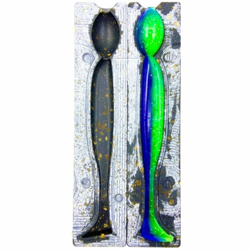 Форма для литья рыболовных силиконовых приманок Shiner 3,15", 80mm, 1 место