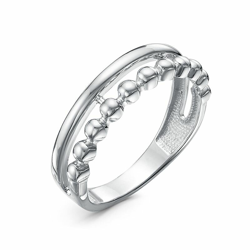 Кольцо, серебро, 925 проба, родирование