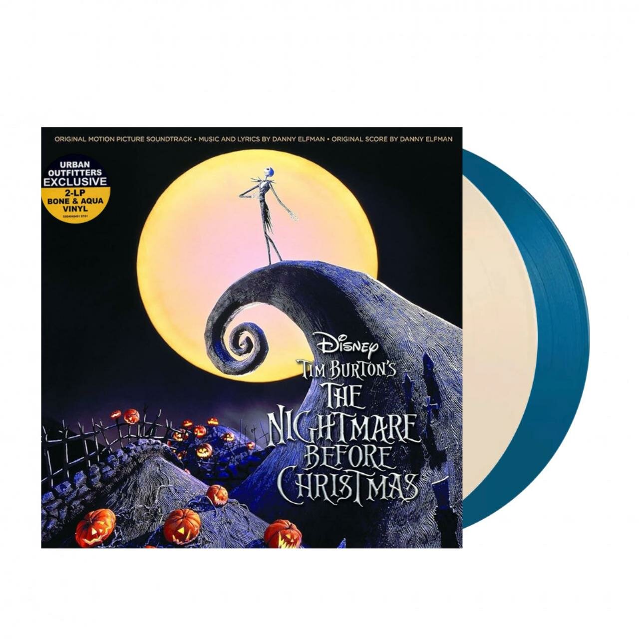 Виниловая пластинка OST - Tim Burton's The Nightmare Before Christmas (Bone/Aqua) 2LP Limited 5000 copy