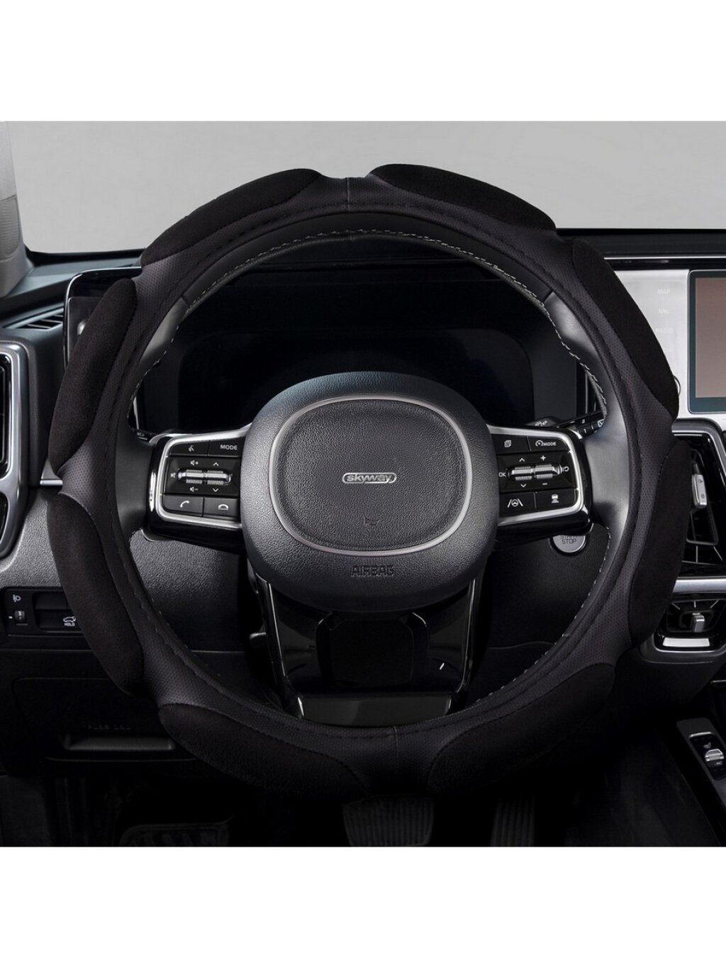 Оплётка руля Skyway S01101032 Замша черный M