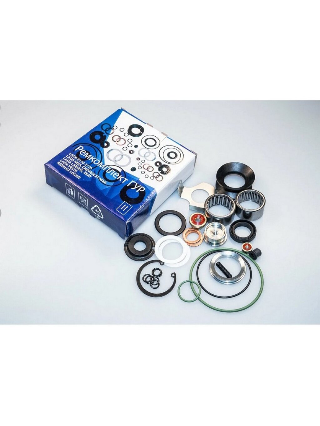 Ремкомплект рулевого редуктора для а/м ВАЗ 2123 с ГУР (малый, с подшипником)