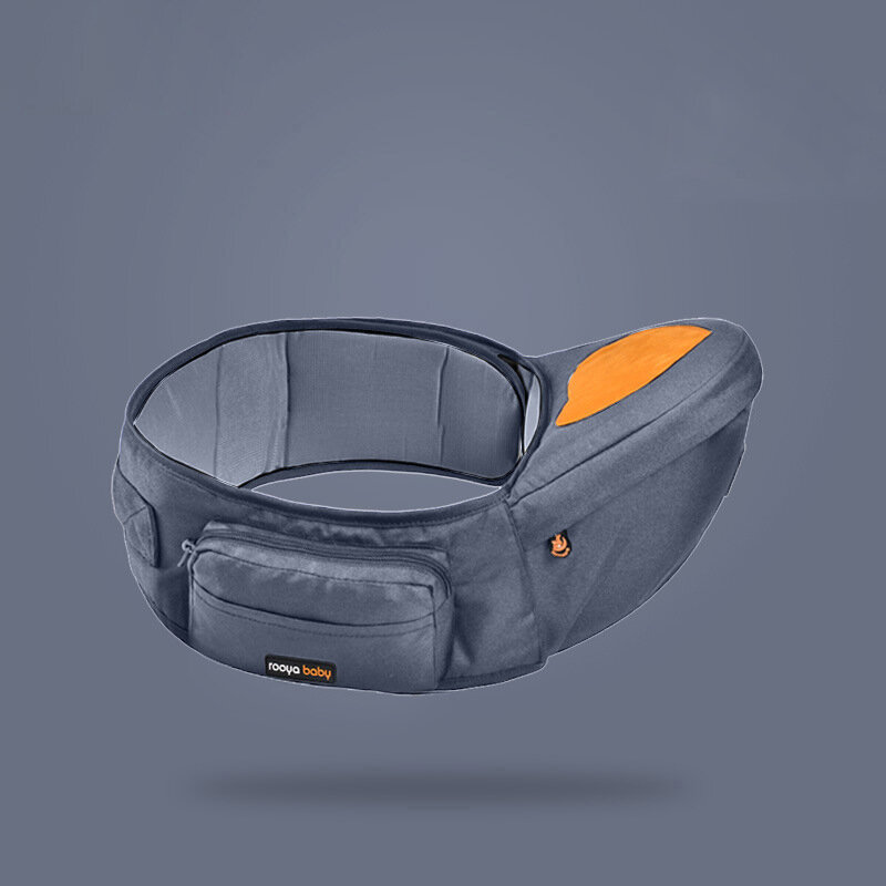 Поясной стульчик хипсит Rooya Baby Four Seasons, премиальный серый