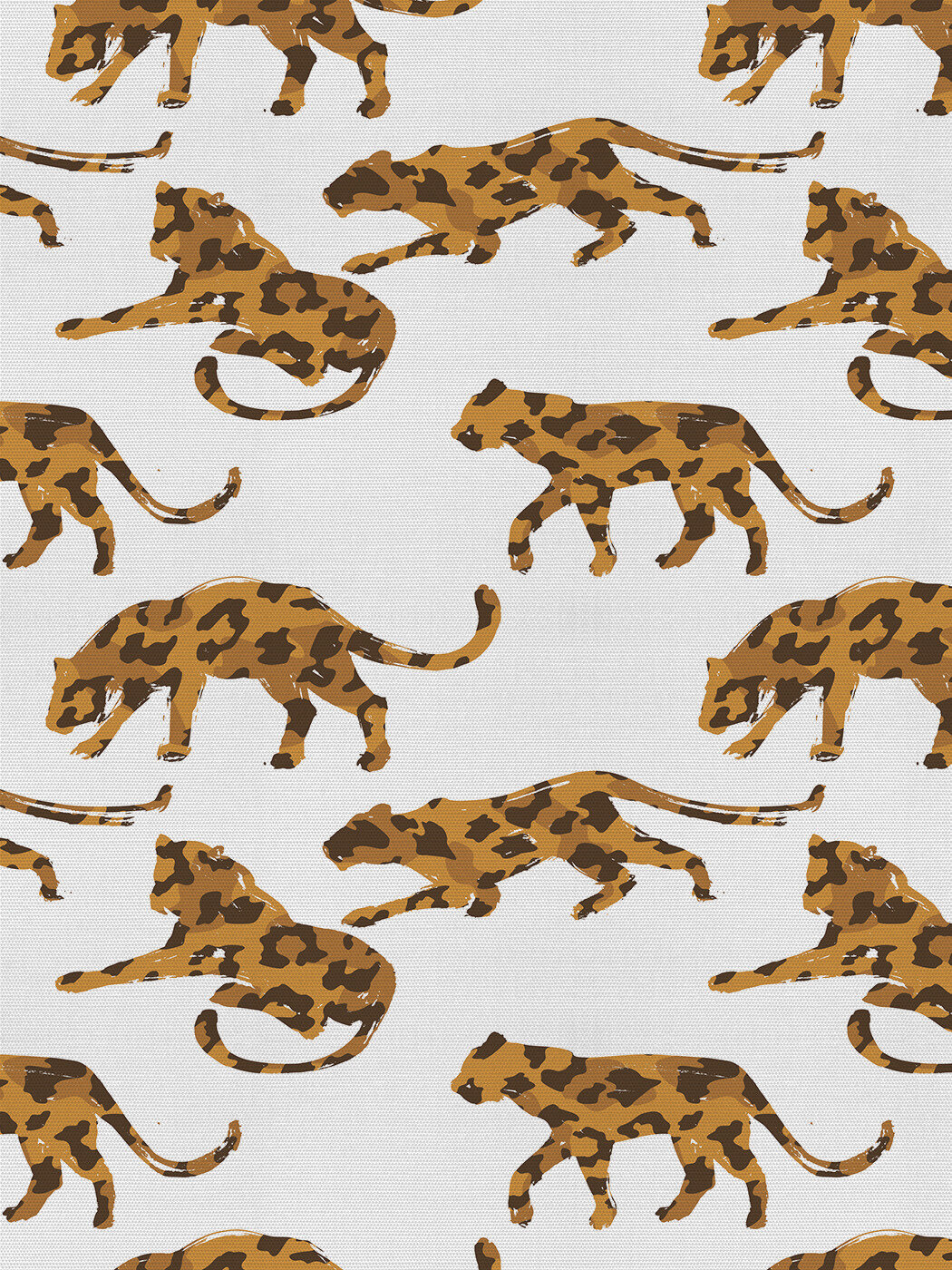 Отрезная ткань для мебели Ambesonne "Пятнистый леопард" метражом для рукоделия и шитья, оксфорд, 155 см