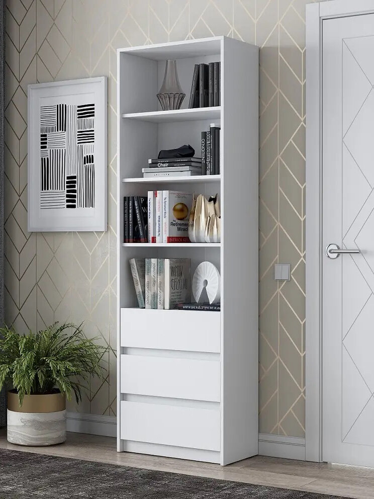 ARNIKA Стеллаж с ящиками Айден СТЛ06-600, белый