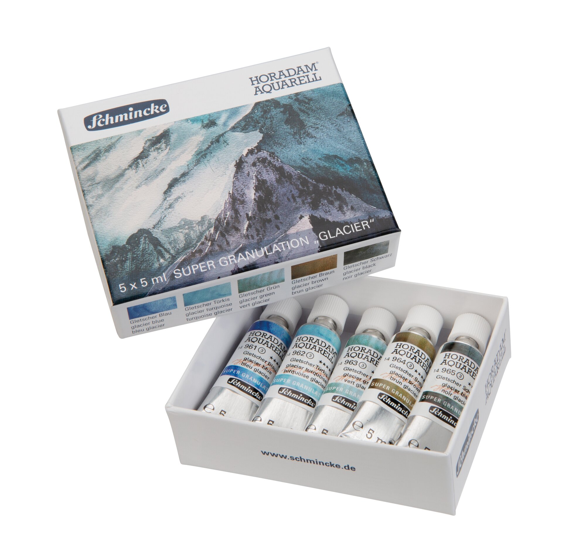 Акварель SCHMINCKE Horadam Glacier набор 5 туб 5 мл