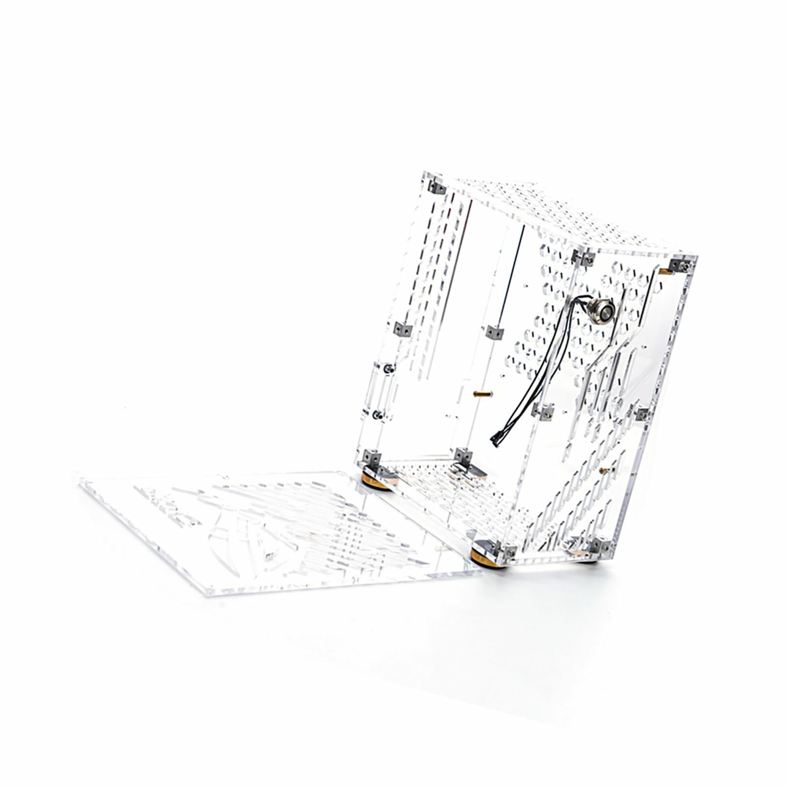 Компактный корпус ПК из оргстекла для Mini-ITX, портативный, гибкая конструкция