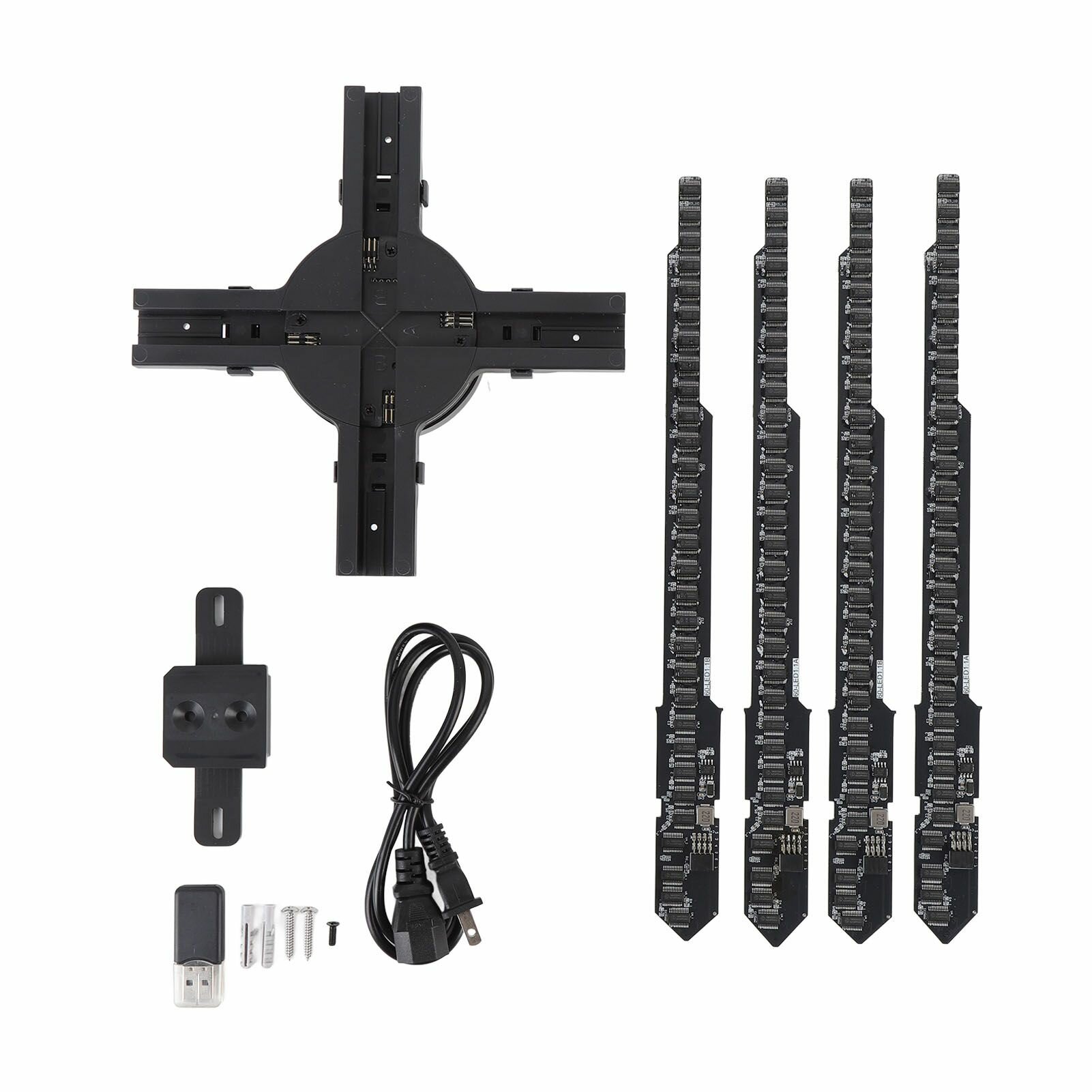 3D голографический вентилятор 4 лопасти 2500x640 US