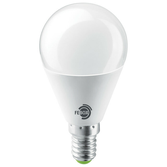FEBOX светодиодная лампа E14 10W 2700K 700Лм 220В шар теплый свет для дома и офиса