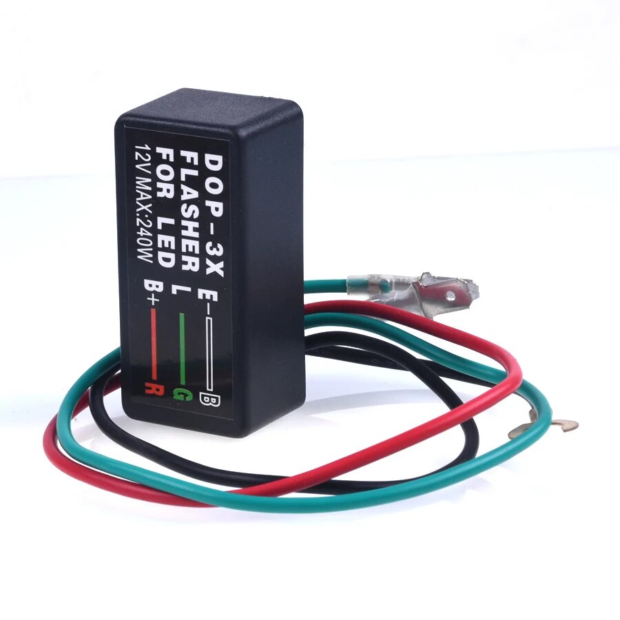 1 шт. универсальное реле мигалки для мотоцикла, 3 контакта, 12 В, светодиодный указатель поворота, мигалка