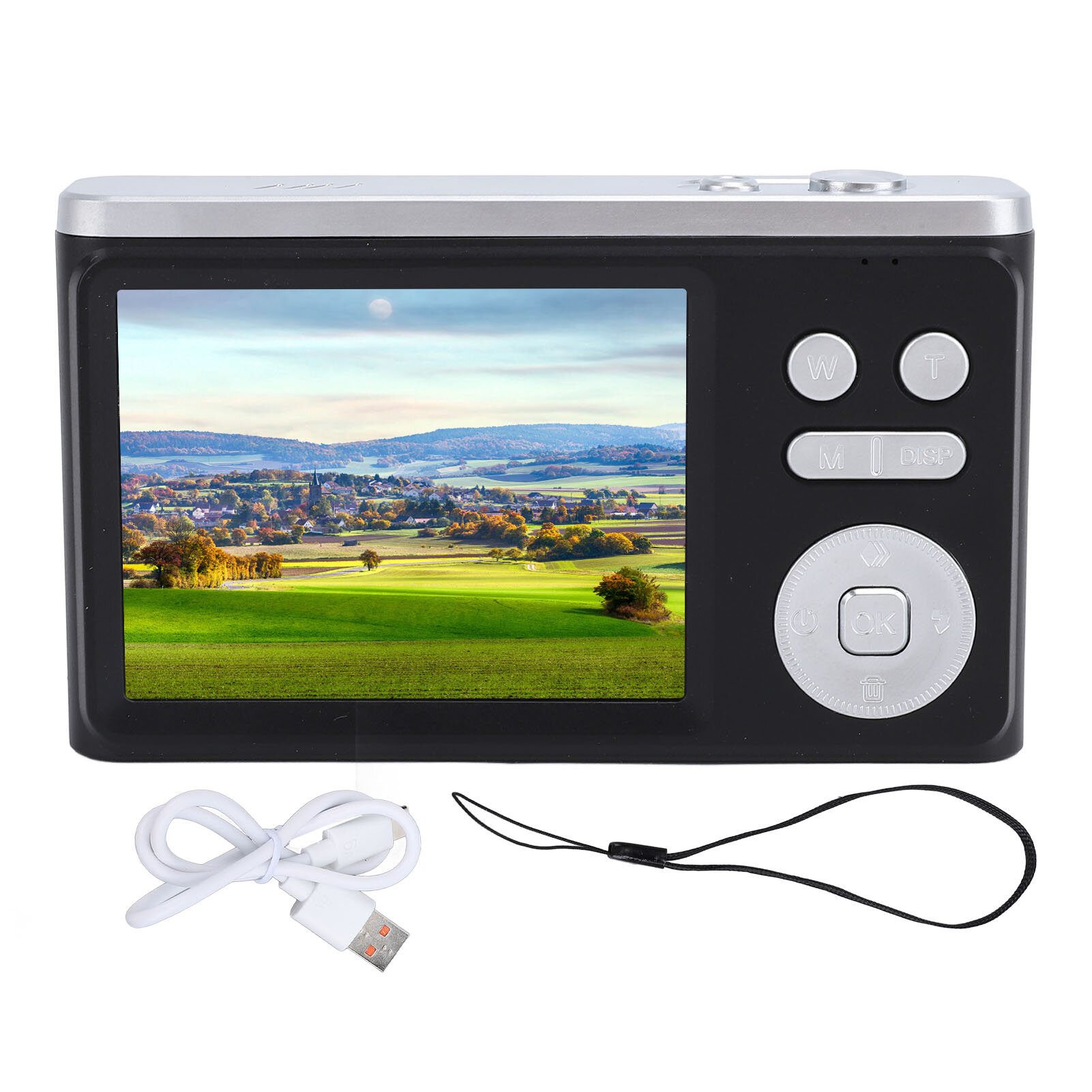 Цифровая камера 12MP HD 2.8 дюймов TFT экран автофокус DV камера с несколькими фильтрами рамки для видеоблогов путешествия черный