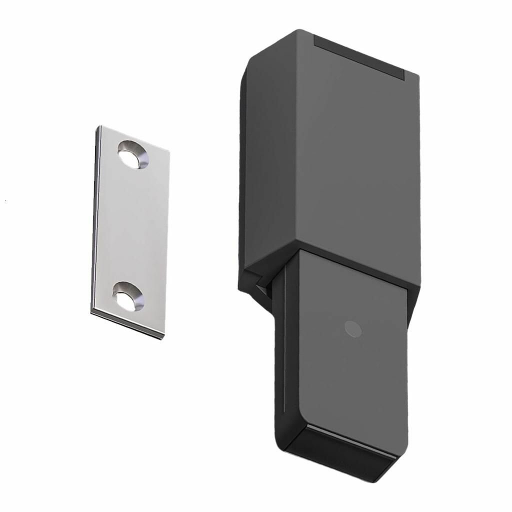 Сверхпрочное пластиковое устройство для автоматического отскока дверцы шкафа с нажимным механизмом-серый