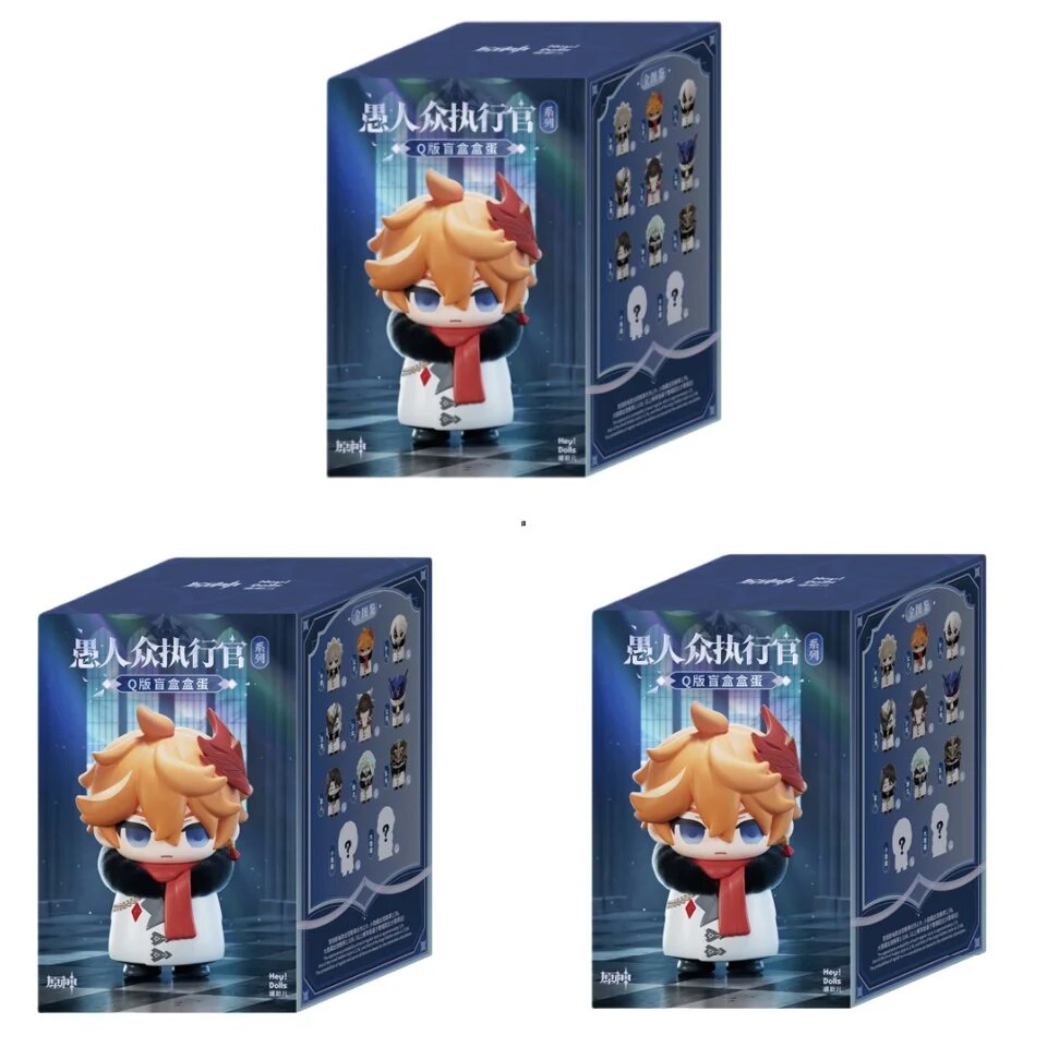 Genshin Fatui Harbinger Фигурки-сюрпризы MiHoYo, Цвет: 3pcs