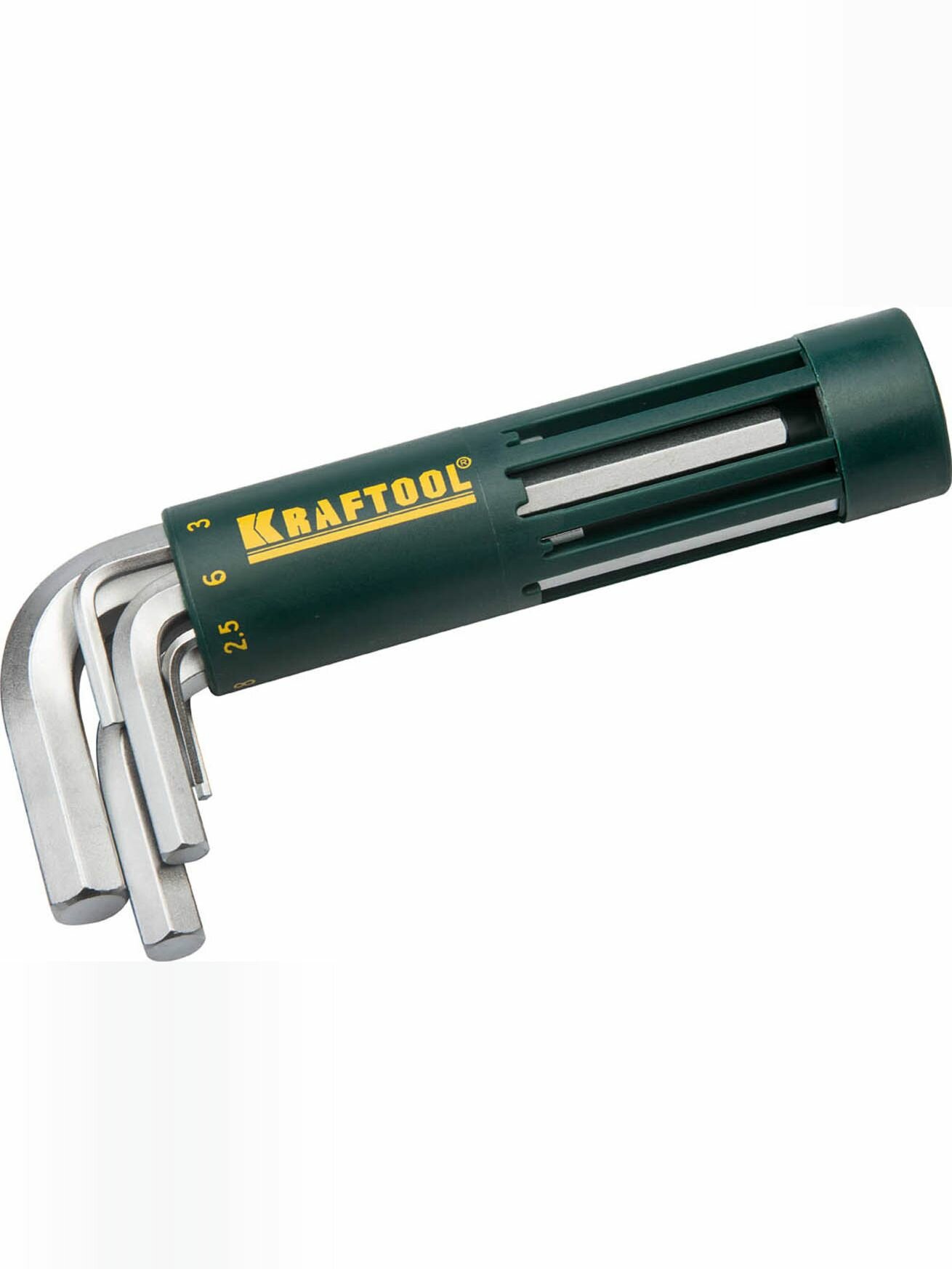 KRAFTOOL 8 шт, Cr-Mo, ключи имбусовые в наборе, короткие 27430-1_z01