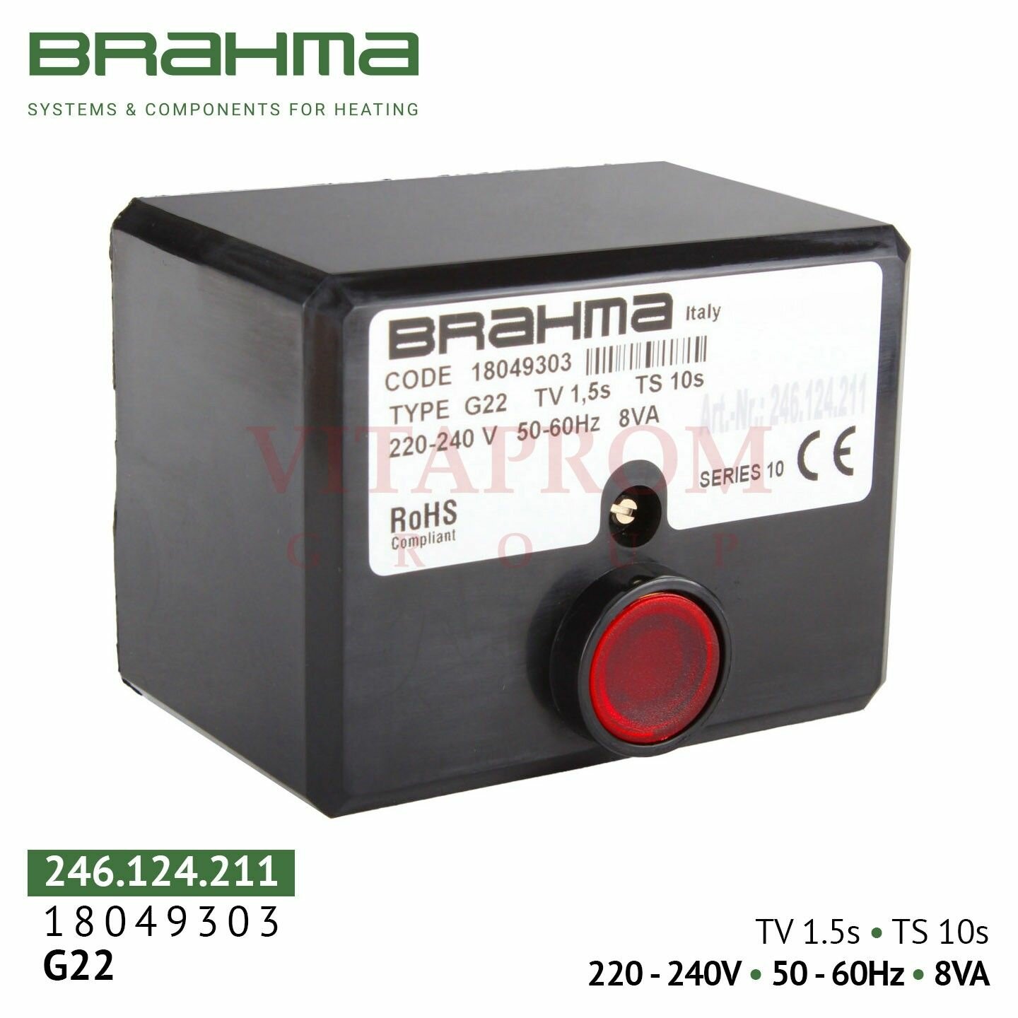 Блок управления горением Brahma G22, 18049303