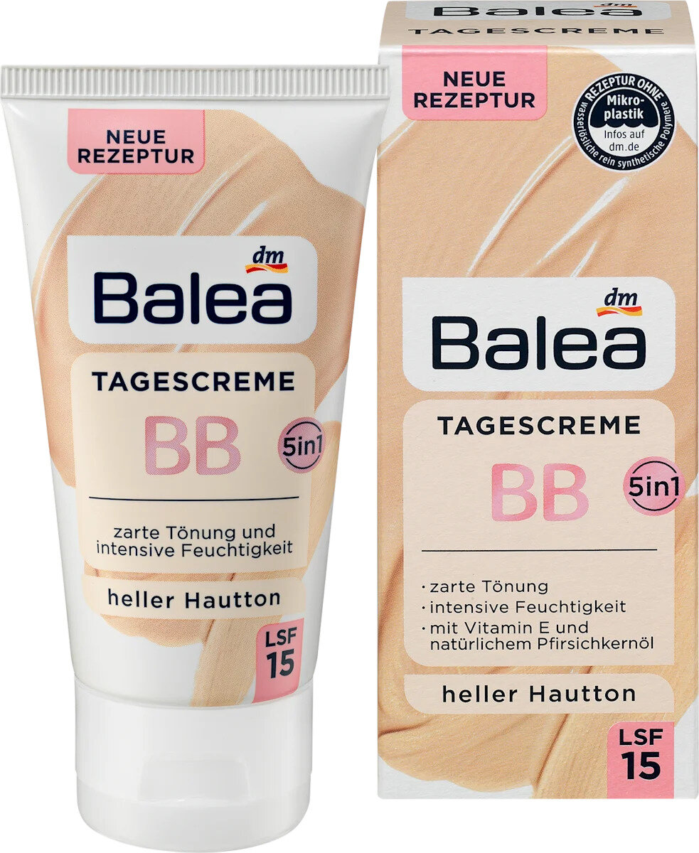BB-крем Balea для светлой кожи, SPF 15, 50 мл, 1 шт