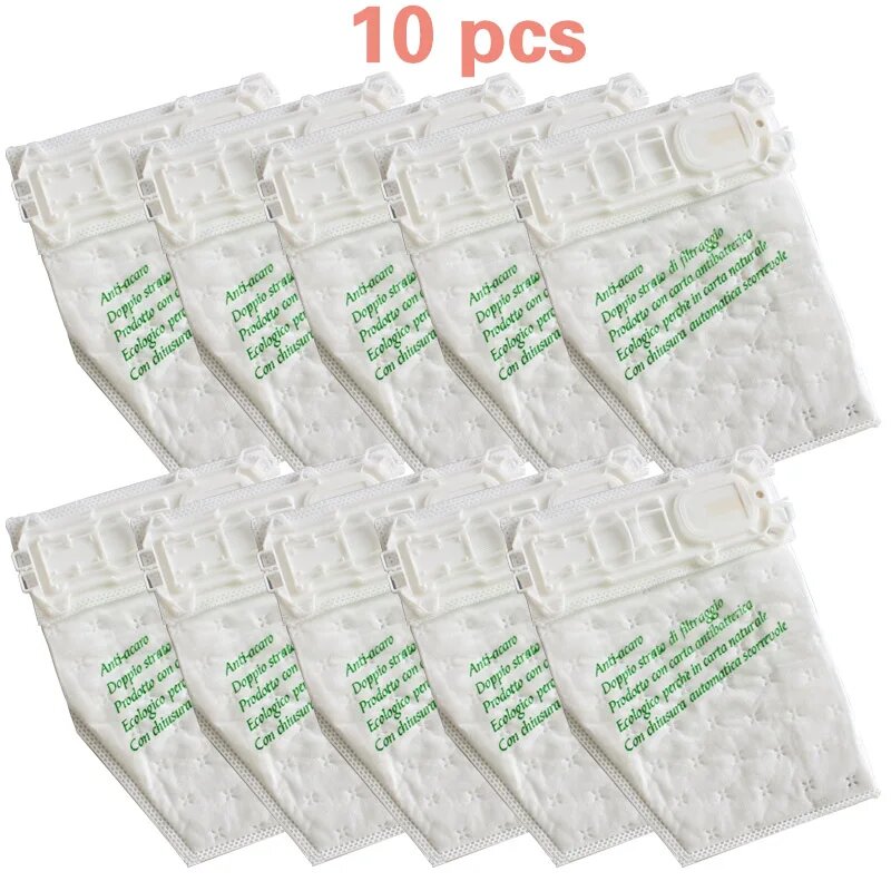 6/10 шт пылесборники для пылесоса Vorwerk VK135 VK136 KOBOLD135 KOBOLD136 VK369 FP135 FP136, Белый