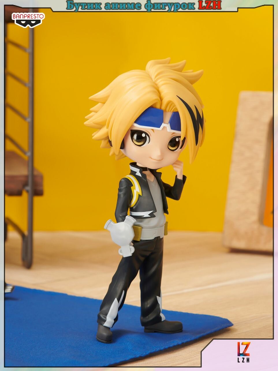 Аниме фигурка BANDAI Banpresto Q posket A Денки Каминари (Kaminari Denki) из "Моя геройская академия " 14см (LZH)