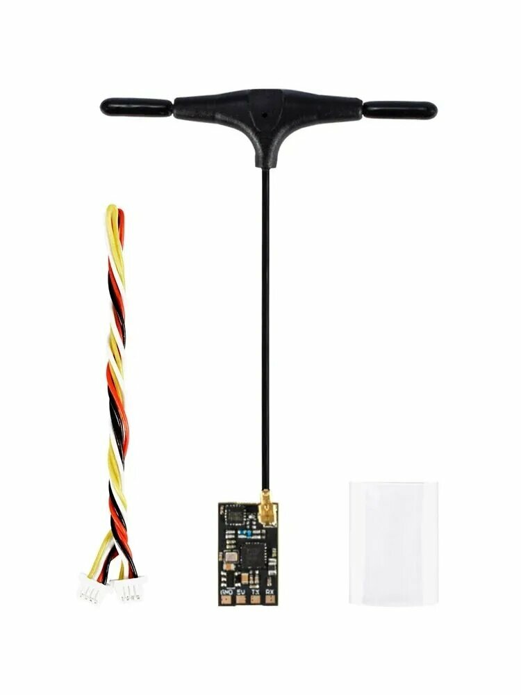 Приемник 9IMOD 2.4 ГГц ELRS с T-антенной Нано-ресивер с низкой задержкой Для гоночных и дальних RC моделей Стабильный сигнал