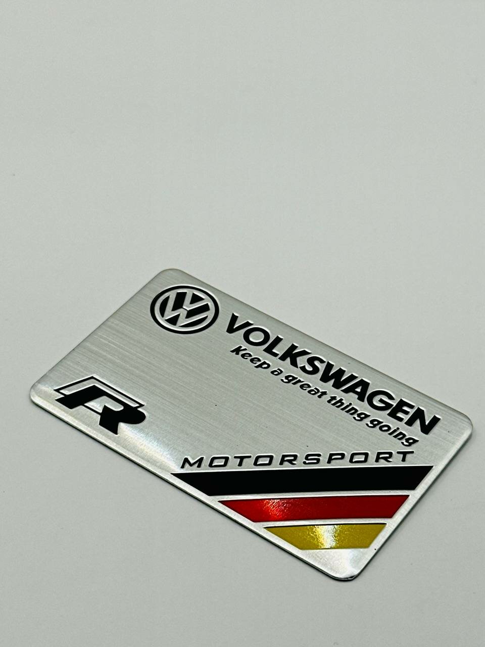 Шильдик надпись наклейка Volkswagen MotorSport 8см