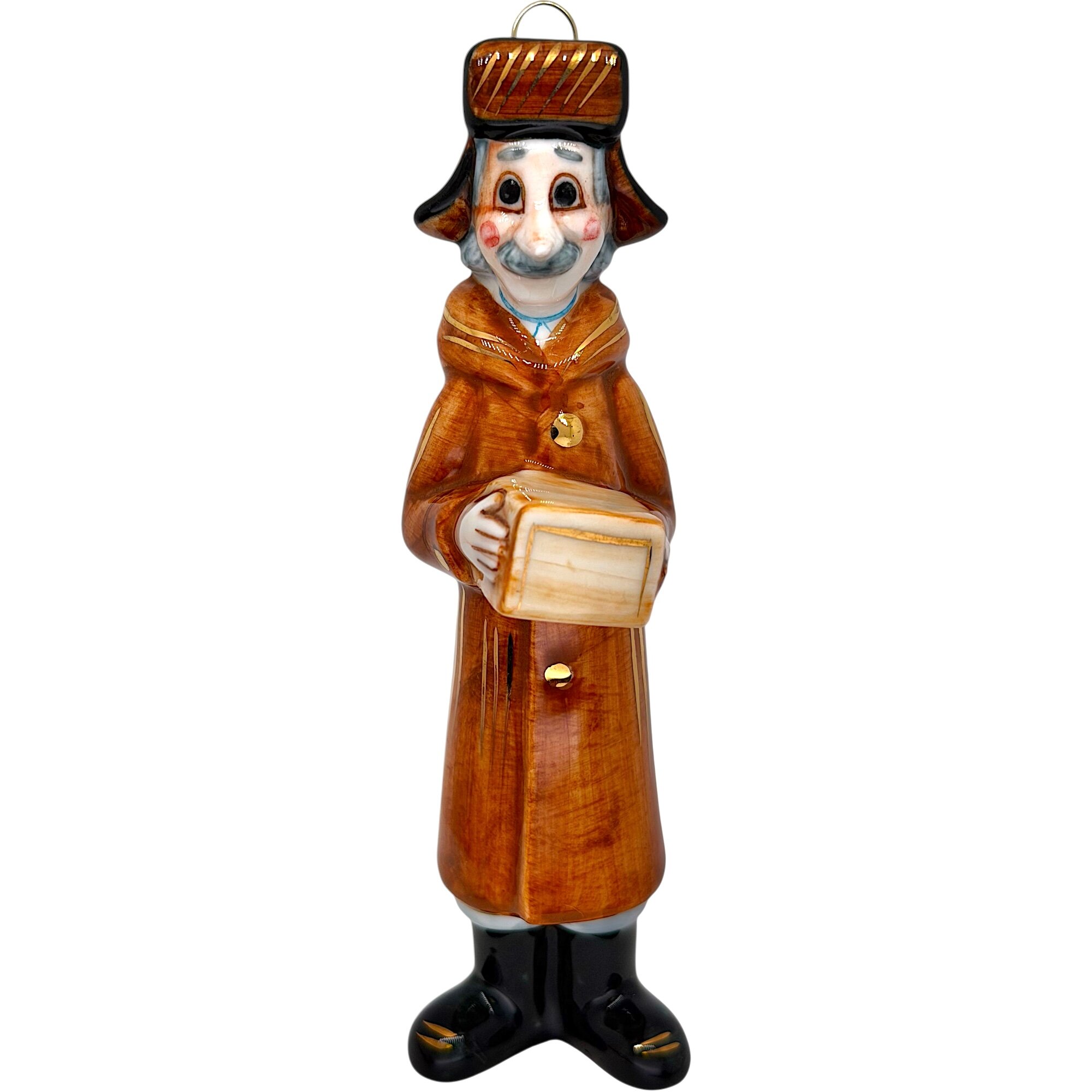 Ёлочная игрушка "Почтальон Печкин" (Лефортовский фарфор)