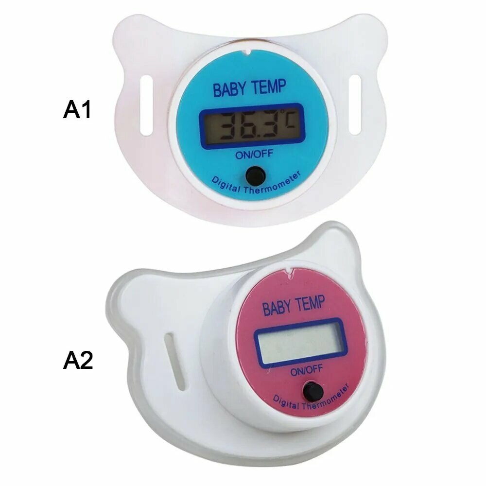 Цифровой термометр-пустышка с ЖК-дисплеем, высокая точность, цифровой детский термометр в форме соски для младенцев, детей, синий