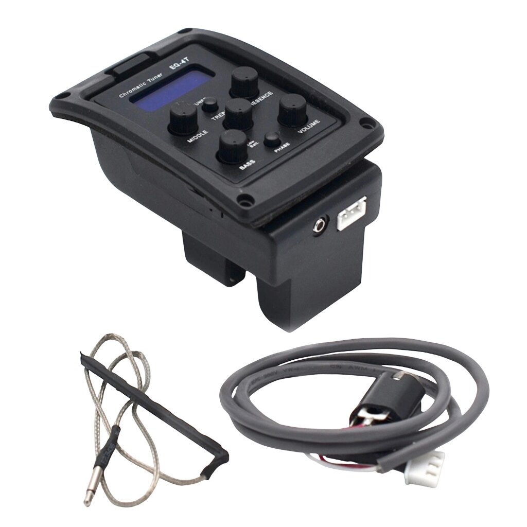 4-полосный предусилитель для акустической гитары, эквалайзер для электрогитары, простой в использовании