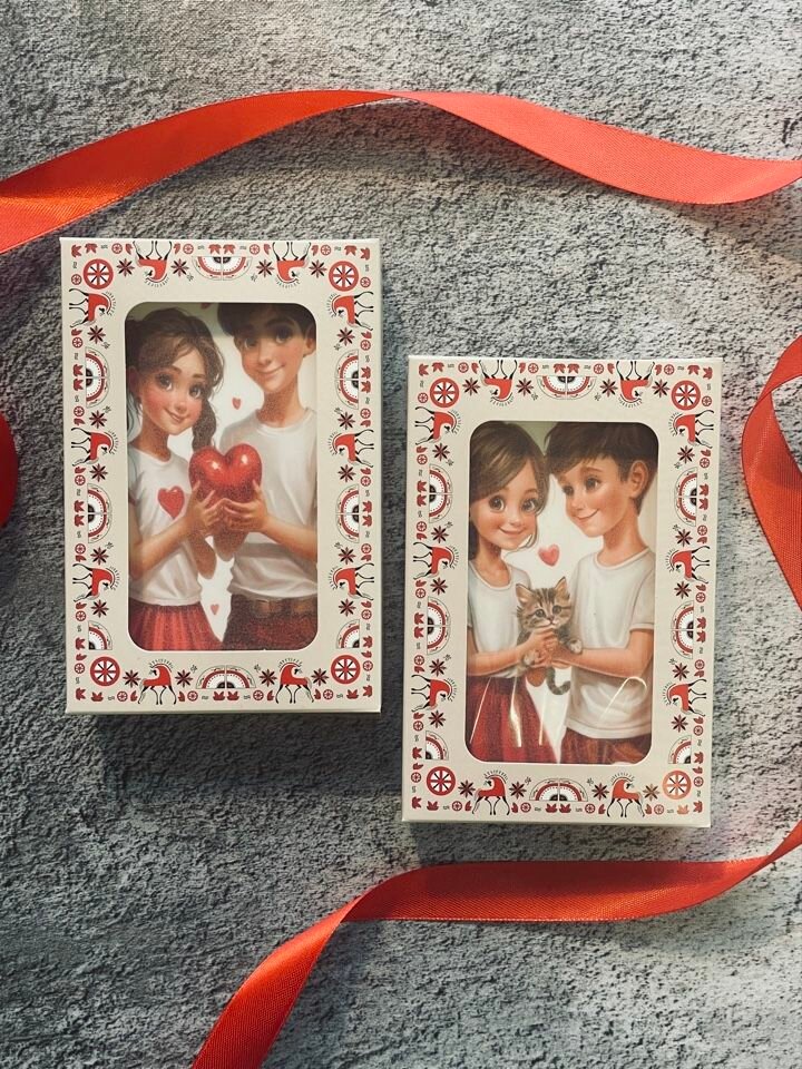 Пряники с 14 февраля. Влюблённая парочка.