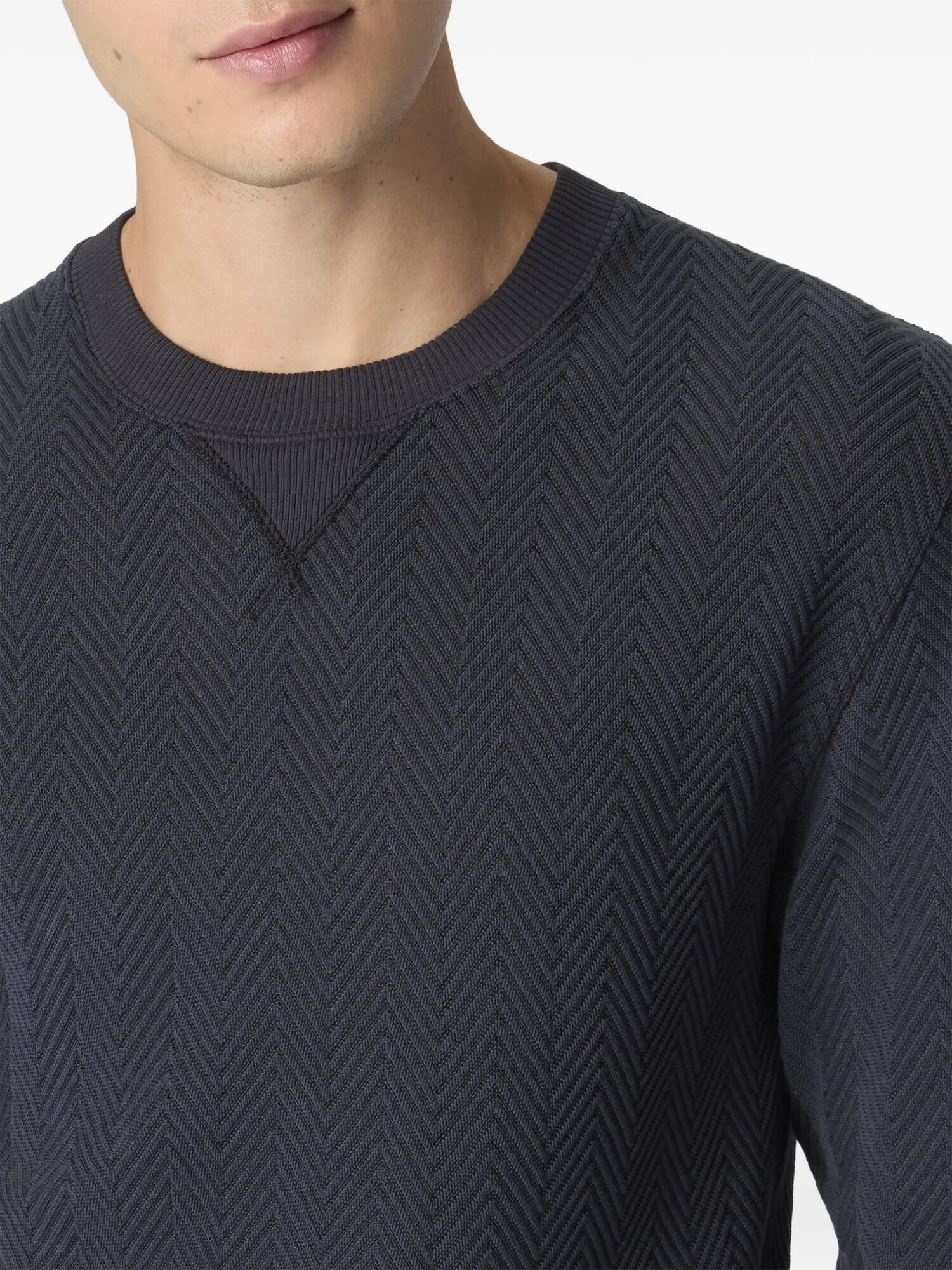 Толстовка Missoni Crew-neck sweatshirt, размер 46, , blue — фото 1