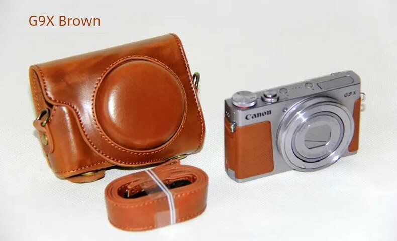 Кожаный чехол для фотоаппарата Canon G7X3 G7X III G9X G7X MARK II 2-го поколения, защитный кейс для фотосъемки,