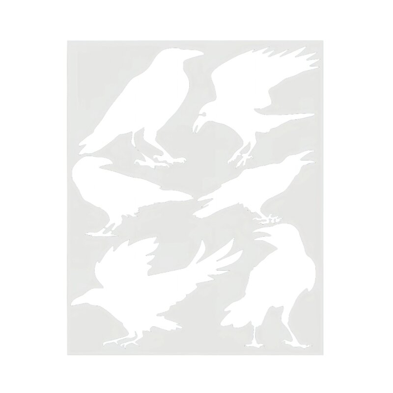 Трафарет Gothic Ravens Bird Повторное Использование Трафарета С Точной Вырезкой Шаблона Ravens Bird Для Раскрашивания И Изготовления Материалов Для домашних животных