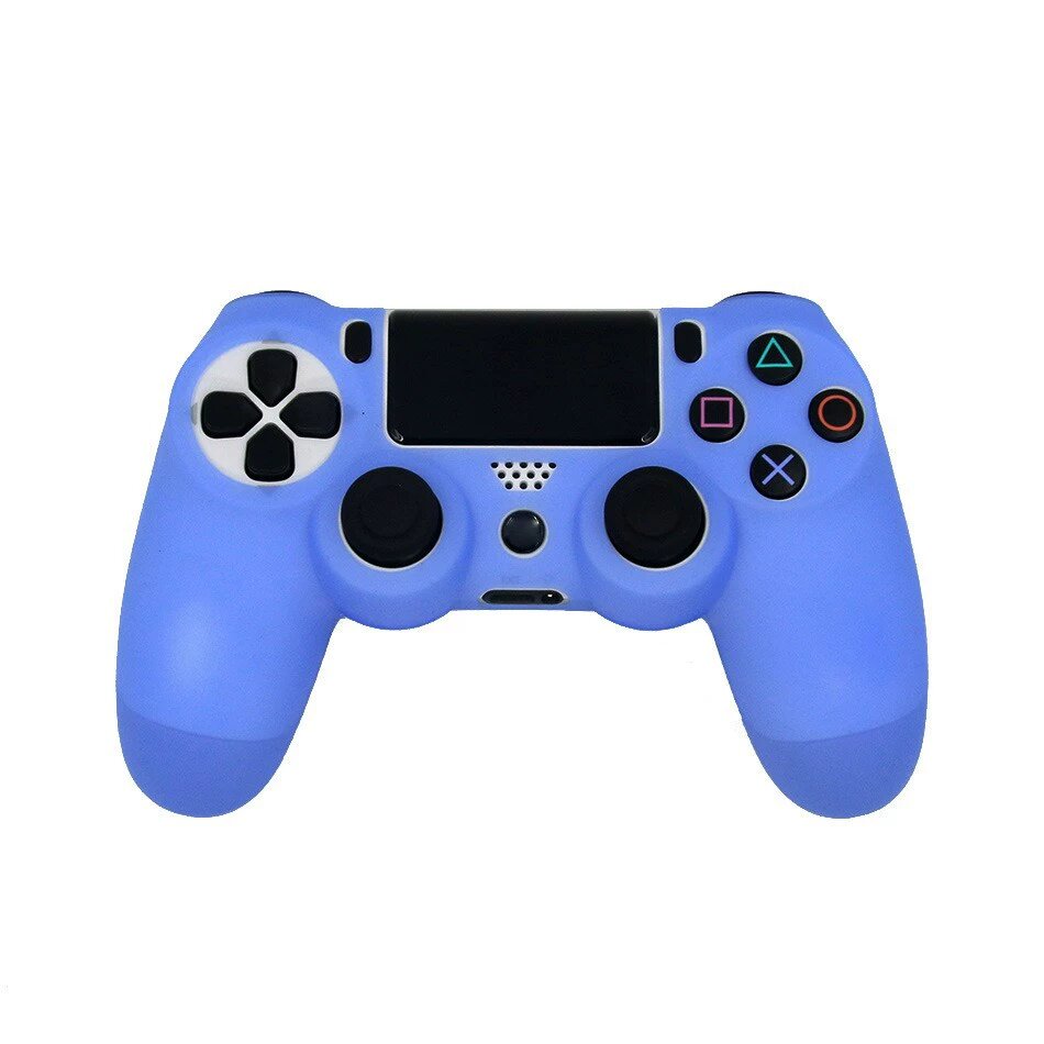 Силиконовый чехол для контроллера PS4 Slim - синий