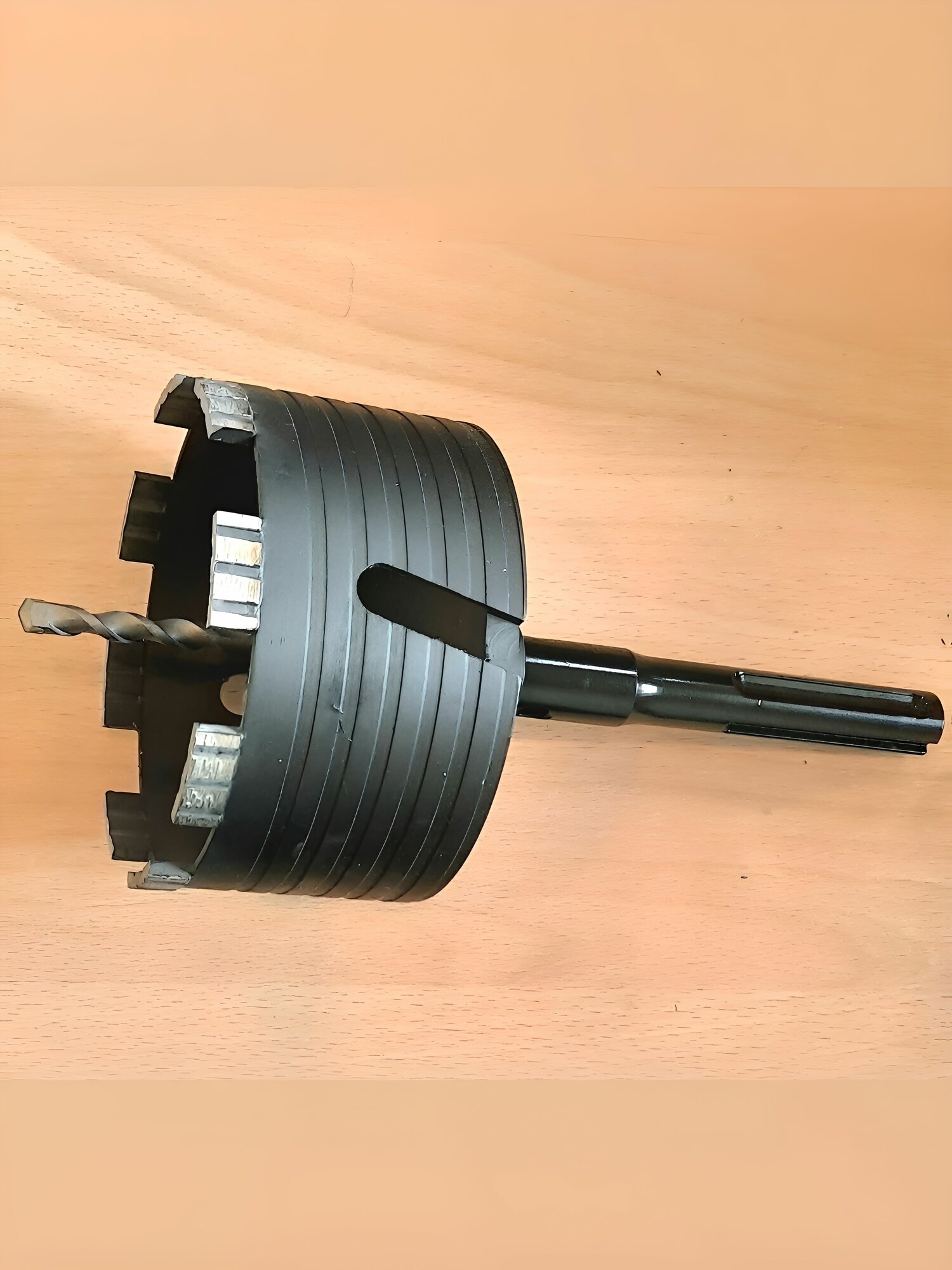 Коронка алмазная по бетону 150мм SDS-Max по армированному бетону, камню. кирпичу, керамограниту сверлильная безударная с поддержкой микроудара