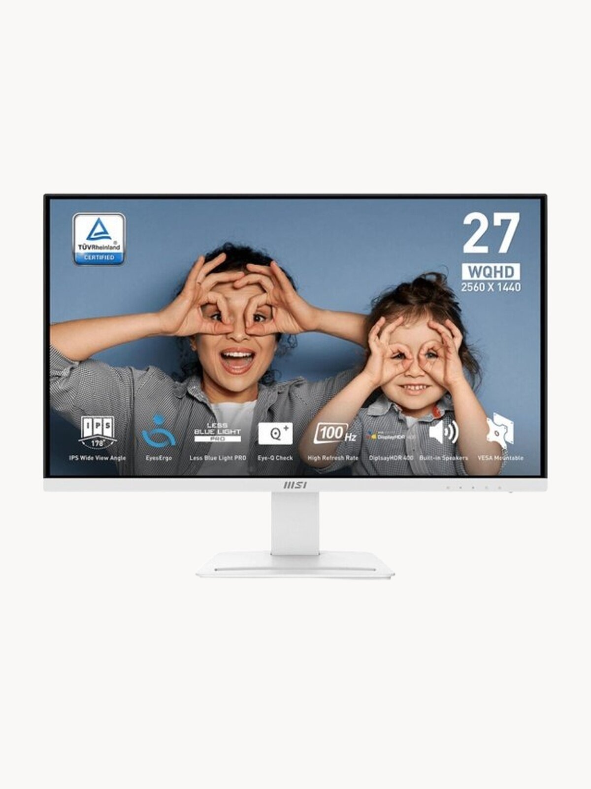 Монитор Msi PRO MP273QW E2 27" белый (9S6-3PB69H-054)