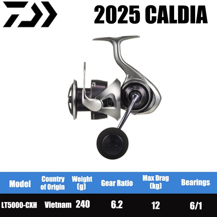 Daiwa 2025 CALDIA LT безынерционная катушка для спиннинга