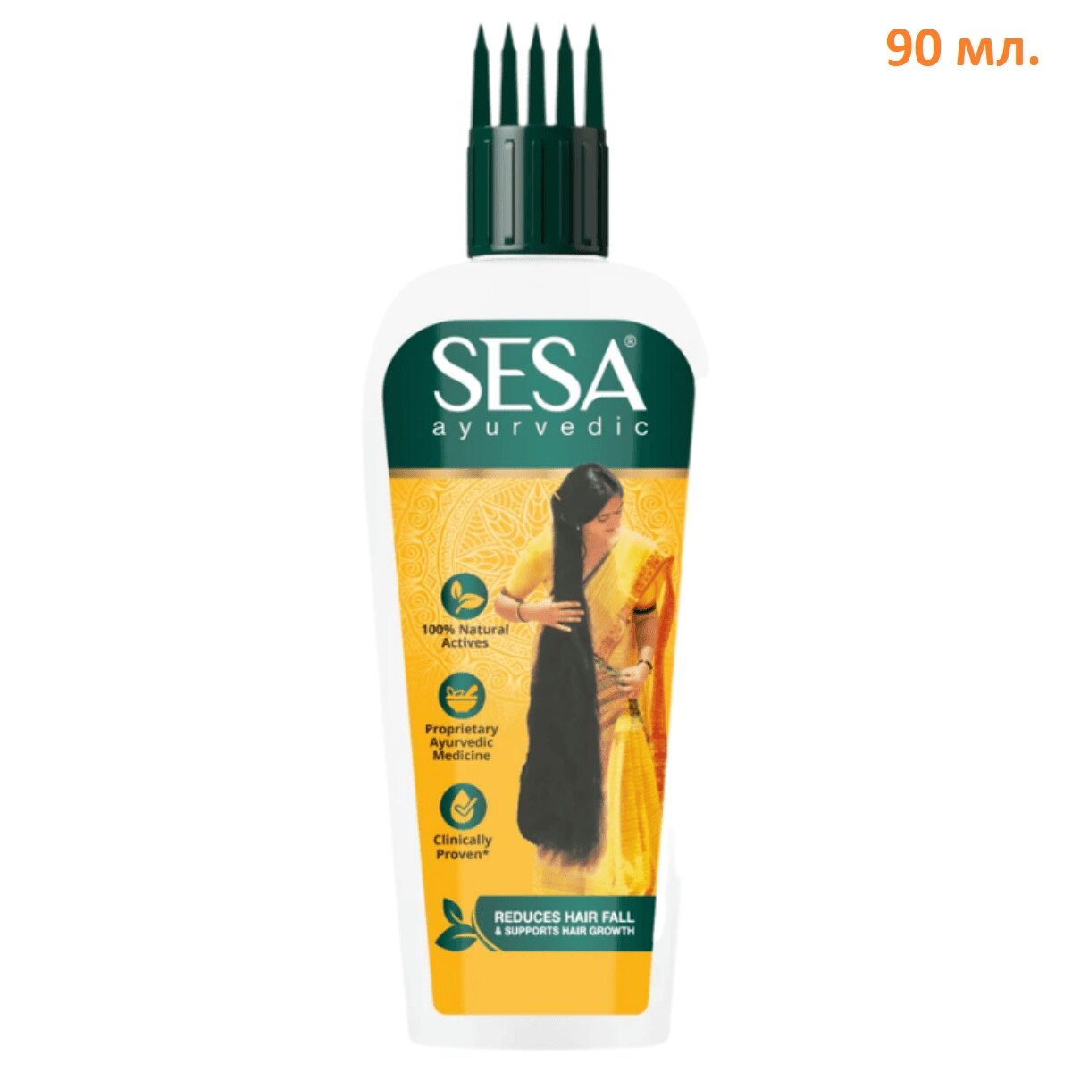 SESA Ayurvedic Oil, Ban Labs (Аюрведическое масло для волос Шеша (Сеса), Бан Лабс), 90 мл.