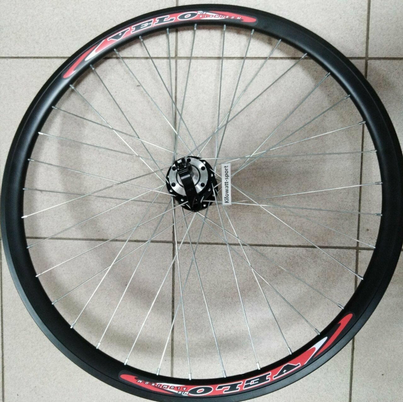 Колесо 26" заднее, эксцентрик, кассета, дисковый тормоз, промподшипники