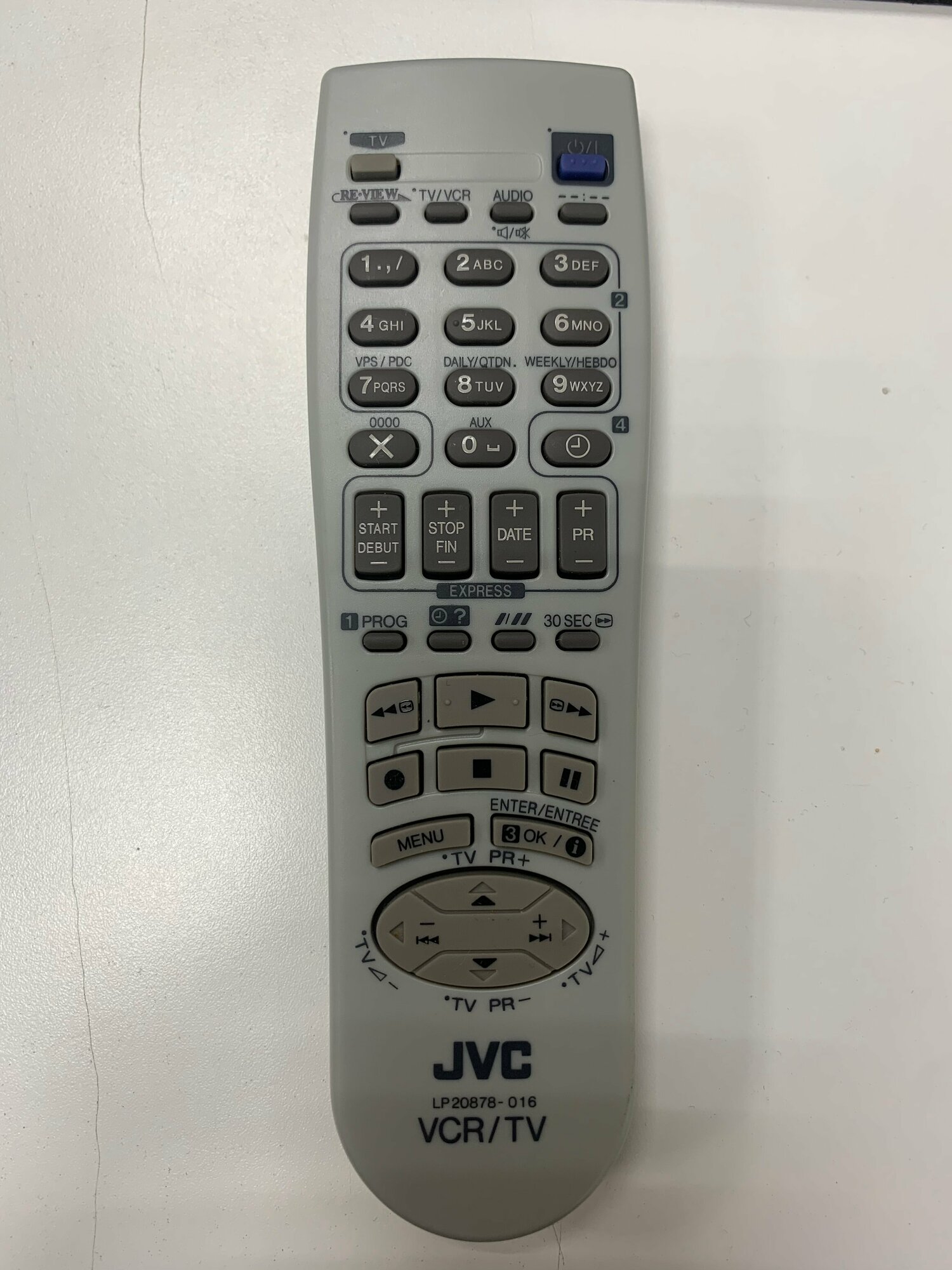 Пульт JVC LP20878-018/LP20878-16, для видеомагнитофонов, оригинальный